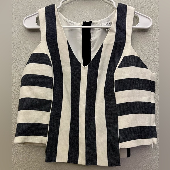 Milly | Tops | Milly Cropped Top Size 6 | Poshmark